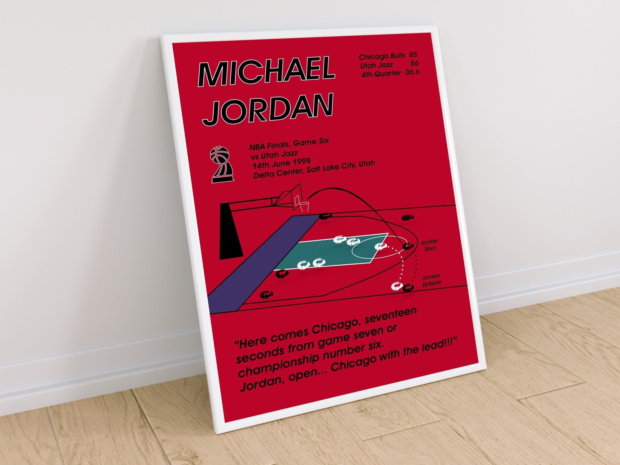 Michael Jordan Poster Last Shot