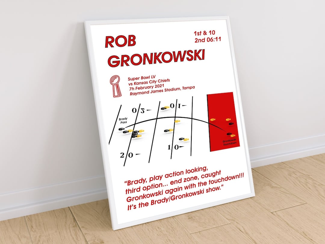 Rob Gronkowski Poster, Tampa Bay Buccaneers , Super Bowl LV, Gronkowski ...