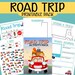 Road Trip Activity Pack Printable Travel Games for Kids | Etsy