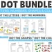 Basic Skills Dot Bundle Letters Numbers Shapes & Colors - Etsy