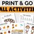Halloween Activity Sheets October Preschool Learning Print & Go ...