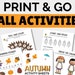 Halloween Activity Sheets October Preschool Learning Print & Go ...
