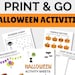 Halloween Activity Sheets October Preschool Learning Print & - Etsy