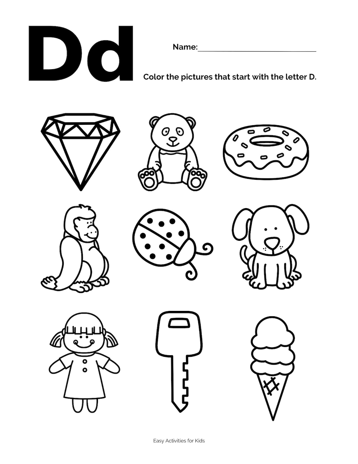 Letter Sound Coloring Pages Phonics Printable Coloring Pages - Etsy