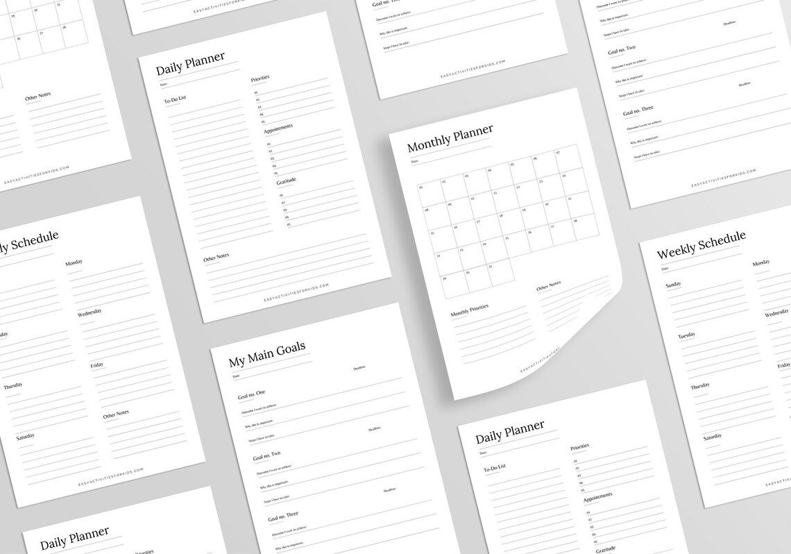 Printable Goal Planner Goal Journal Goal Tracker Life | Etsy