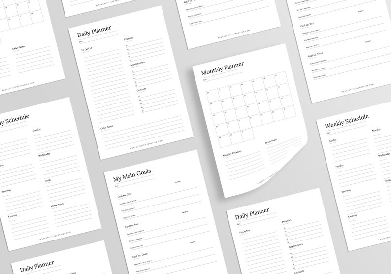 Printable Goal Planner Goal Journal Goal Tracker Life | Etsy