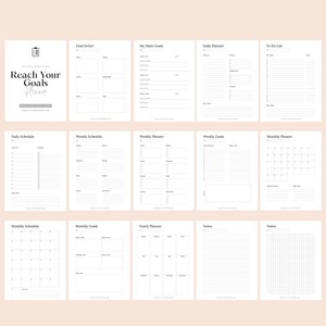 Printable Goal Planner, Goal Journal, Goal Tracker, Life Planner, Self ...