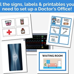 Doctor's Office Dramatic Play Pack | Pre-k Pretend Play Printables ...