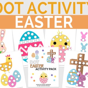 Dot Easter Activity Pack, Preschool Season Do-a-dots Worksheets ...