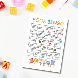 Best Book Bingo for Readers, Bingo Game for Kids, Reading Bingo Book ...