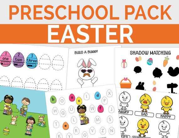 Easter Activities Pack April Preschool Learning Folder | Etsy