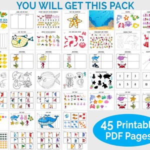 Under the Sea Theme Activities Pack | Preschool Learning Folder ...