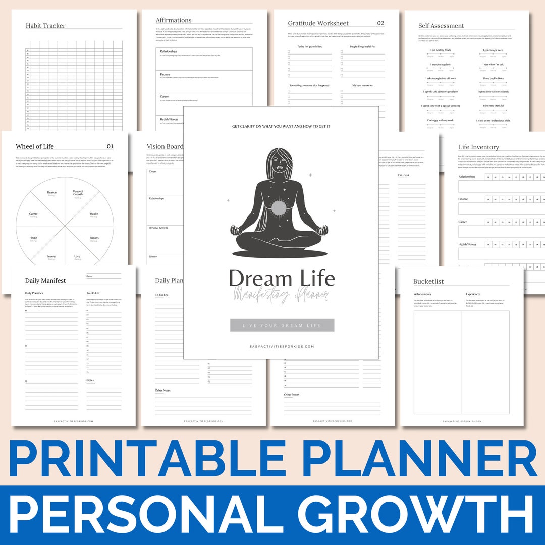Dream Life Planner | Printable Planner for Moms | Daily Planner | to Do ...