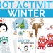 Dot Winter Activity Pack Preschool Season Do-a-dots | Etsy