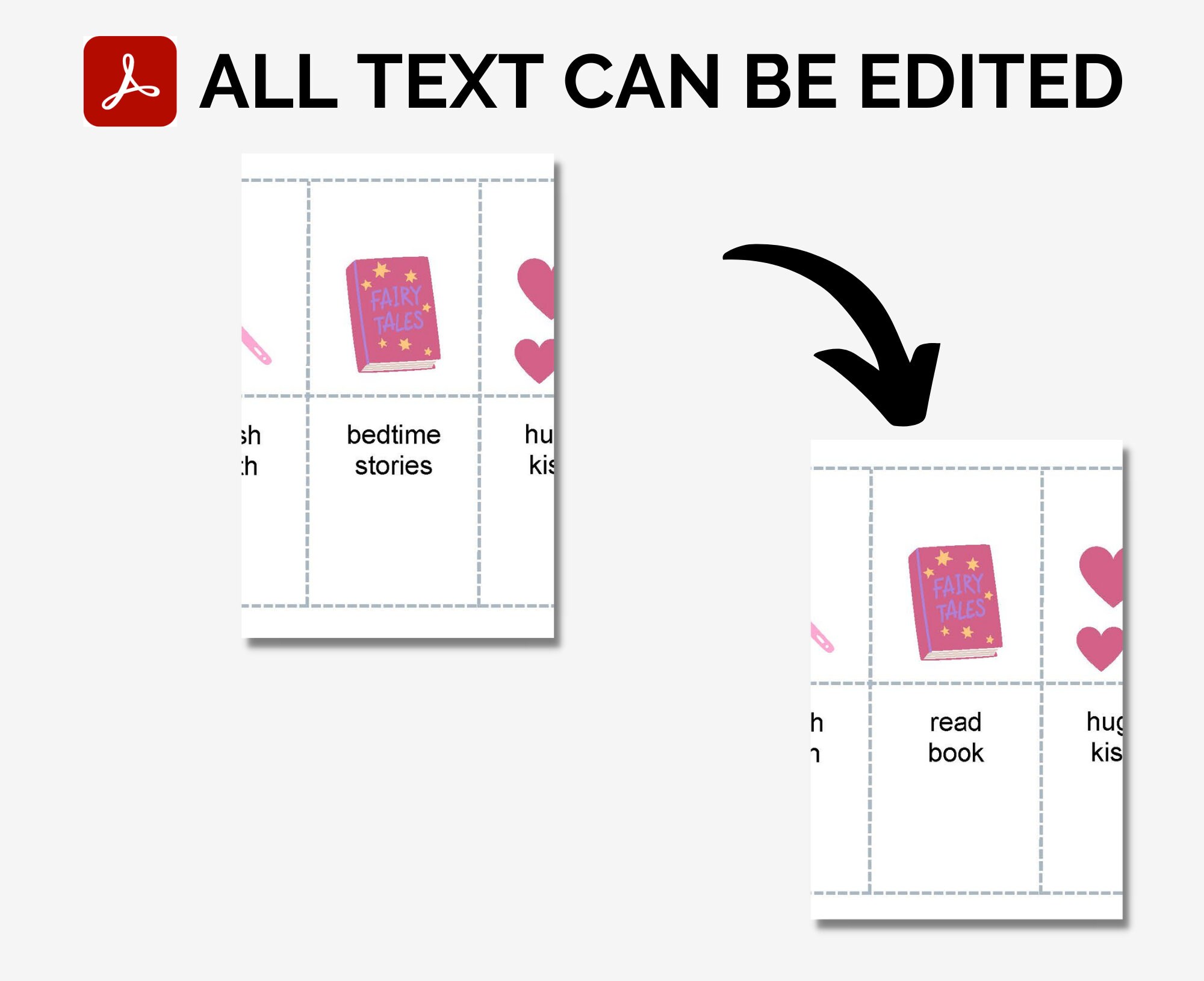 Editable Flip Visual Routine Chart Schedule for Kids Toddler - Etsy ...