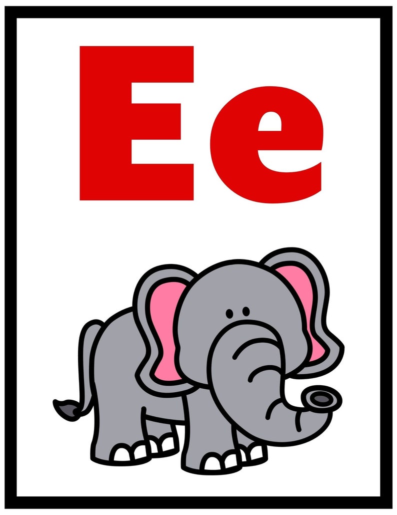 Alphabet Word Wall | Picture Letter Posters | Classroom Decor - Etsy