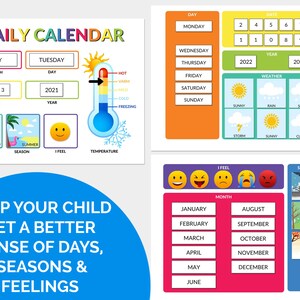 Daily Morning Board, Preschool Circle Time Board, Kids Daily Calendar ...