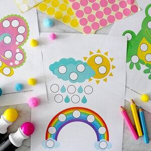 Dot Spring Activity Pack, Preschool Season Do-a-dots Worksheets ...