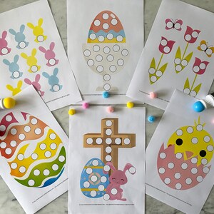 Dot Easter Activity Pack, Preschool Season Do-a-dots Worksheets ...