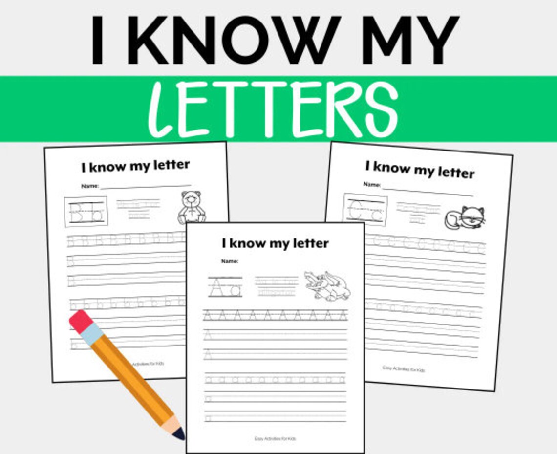 Letter of the Week Bundle now I Know My Abc's Alphabet - Etsy