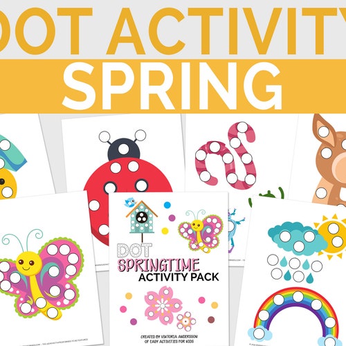 Dot Spring Activity Pack Preschool Season Do-a-dots - Etsy