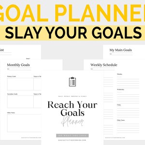 Printable Goal Planner, Goal Journal, Goal Tracker, Life Planner, Self ...