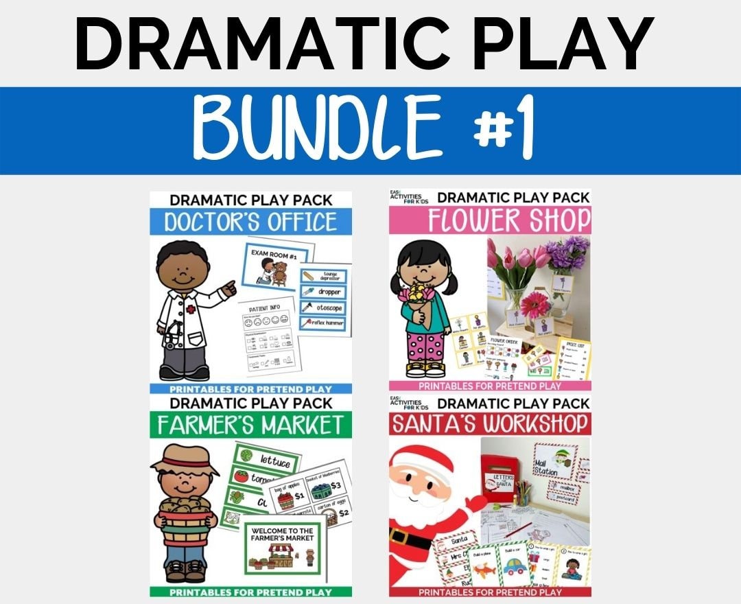 Dramatic Play Bundle 1 for Preschool, Pre-k and Kindergarten | Doctor ...