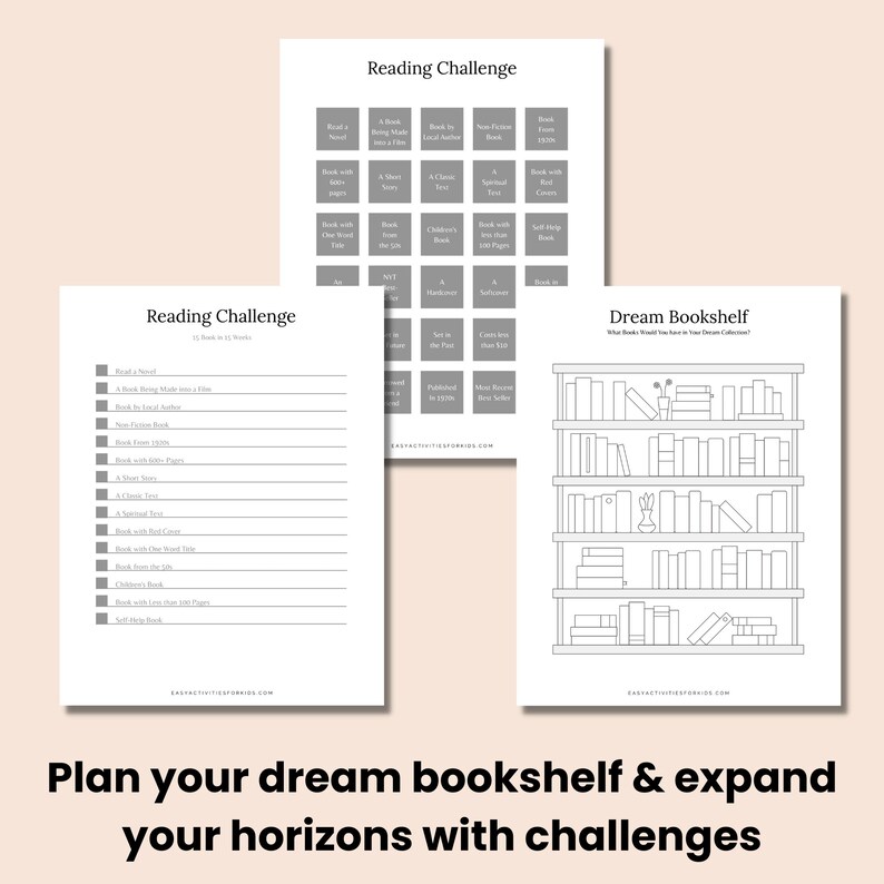 Reading Planner | Printable Reading Journal | Book Planner | Reading ...