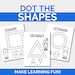 Dot the Shapes Activity Pack, Preschool Do-a-dots Worksheets ...