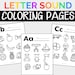 Letter Sound Coloring Pages | Phonics Printable Coloring Pages for Kids ...
