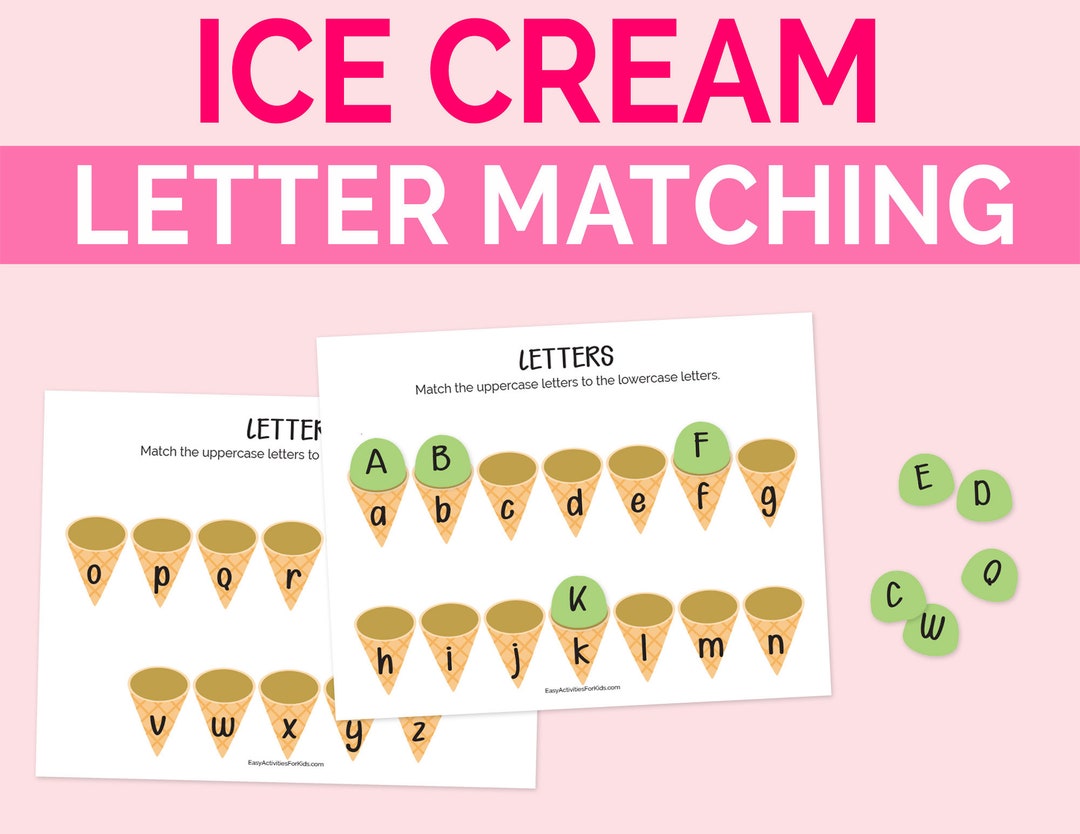 Alphabet Activity Pages | Alphabet Matching Game | Educational ...