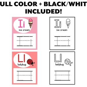 26 Printable Uppercase and Lowercase Alphabet Tracing Cards. ABC ...