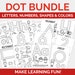Dot Valentine's Day Activity Pack, Preschool Love Hearts Do-a-dots ...