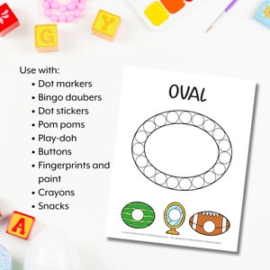 Dot the Shapes Activity Pack, Preschool Do-a-dots Worksheets ...