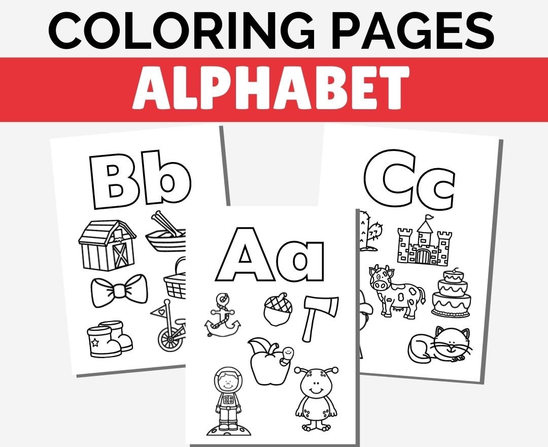 Alphabet Coloring Pages | Printable Coloring Pages for Kids | ABC ...