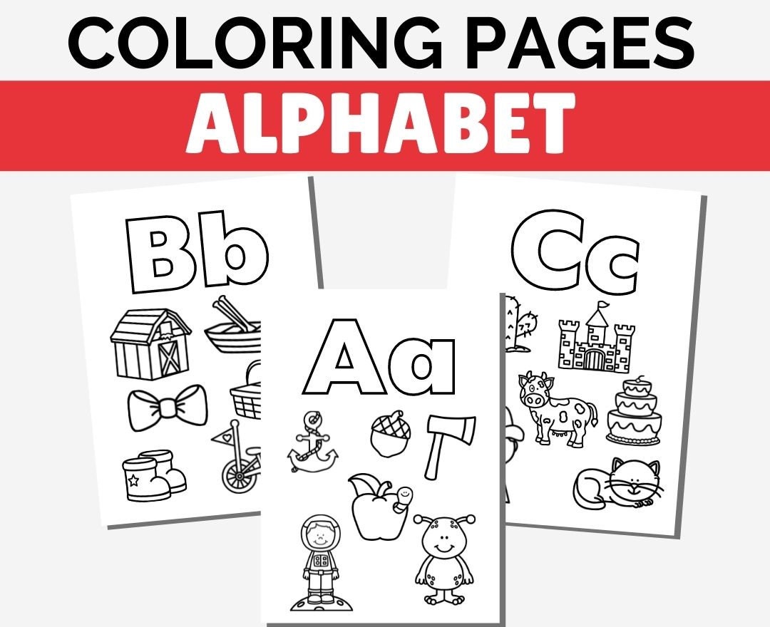 Alphabet Coloring Pages Printable Coloring Pages for Kids ABC Printable ...