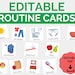 Daily Routine Cards Kids, Editable Visual Schedule, Toddler Chore Chart ...