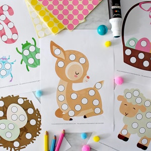 Dot Spring Activity Pack, Preschool Season Do-a-dots Worksheets ...