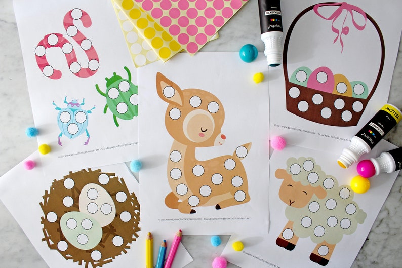Dot Spring Activity Pack Preschool Season Do-a-dots - Etsy