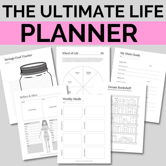 The Ultimate Life Planner Printable Bundle Health Planner | Etsy