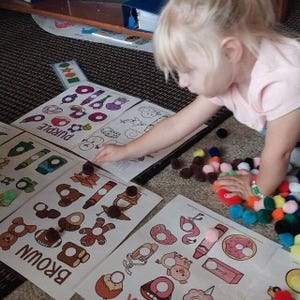 Dot the Colors Activity Pack, Preschool Do-a-dots Worksheets ...