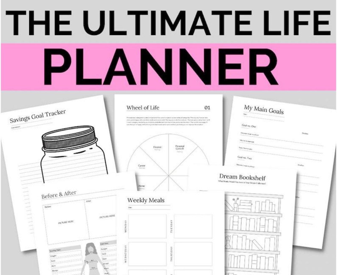 The Ultimate Life Planner Printable Bundle Health Planner - Etsy
