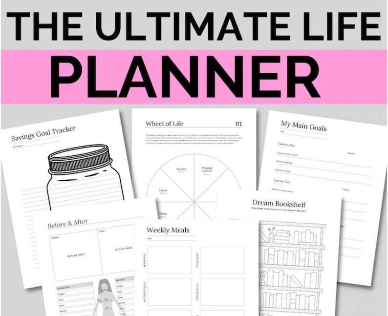 The Ultimate Life Planner Printable Bundle Health Planner - Etsy
