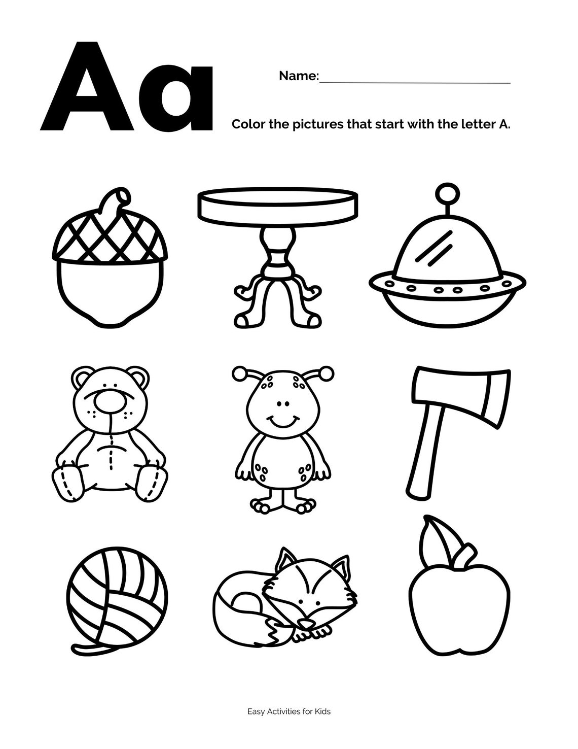 Letter Sound Coloring Pages | Phonics Printable Coloring Pages for Kids ...