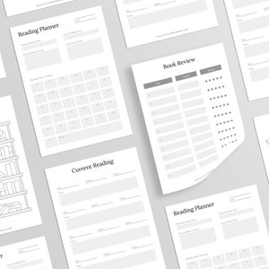 Reading Planner | Printable Reading Journal | Book Planner | Reading ...