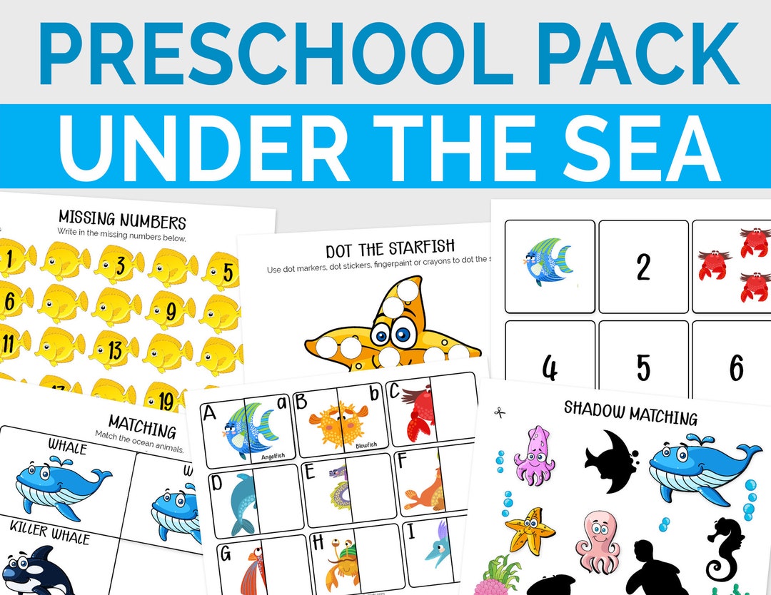 Under the Sea Theme Activities Pack | Preschool Learning Folder ...