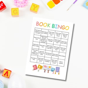 Best Book Bingo for Readers, Bingo Game for Kids, Reading Bingo Book ...