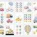 Vehicles Dot Activity Pack, Toddler Preschool Do-a-dots Worksheets ...