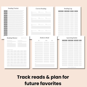 Reading Planner | Printable Reading Journal | Book Planner | Reading ...