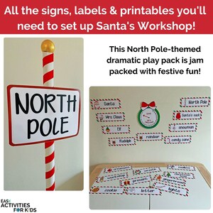 Santa's Workshop Dramatic Play Pack, Christmas Pretend Play Printables ...